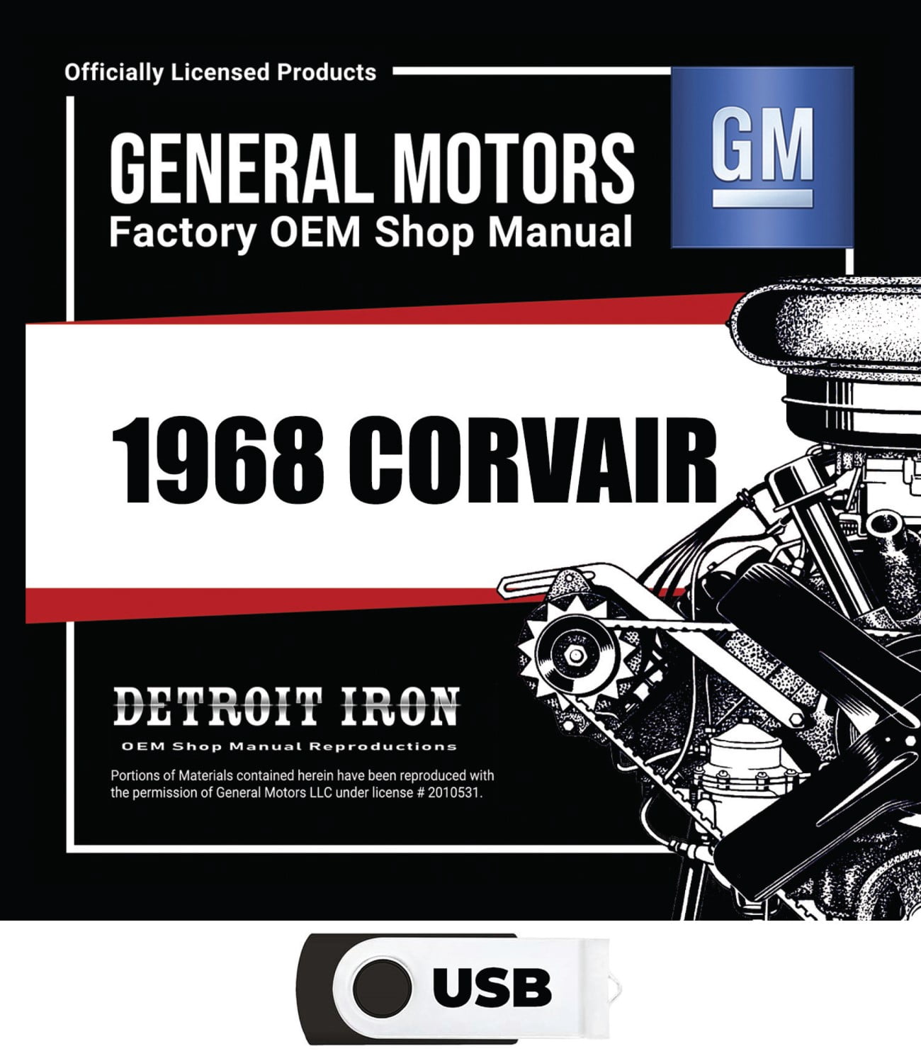 Detroit Iron OEM 1968 Corvair Shop Manuals, Body Manual, Sales Data ...