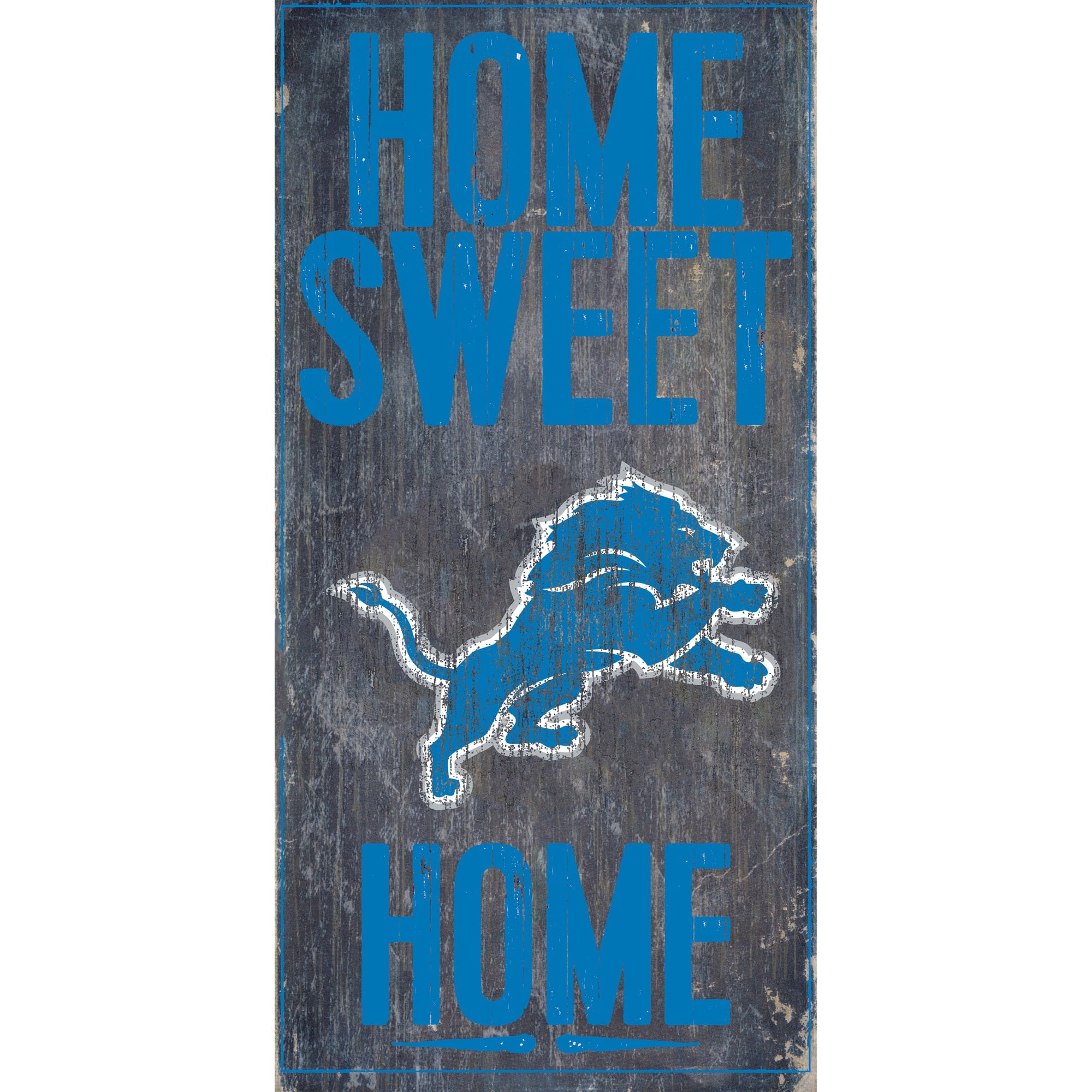 Detroit Lions 6'' x 12'' Home Sweet Home Sign - Walmart.com