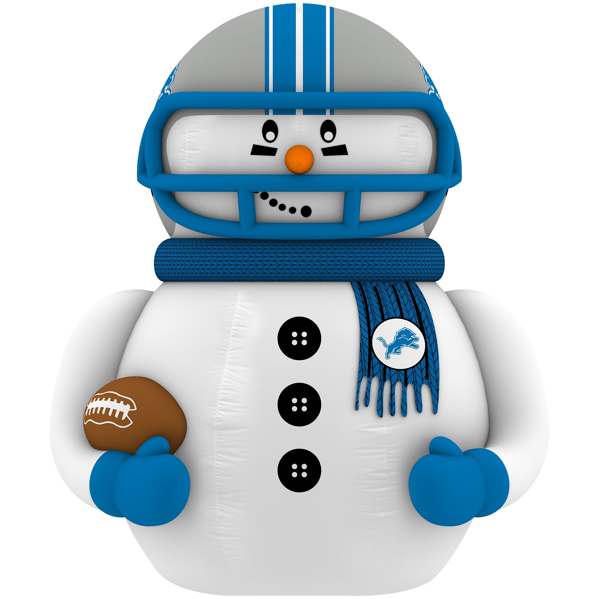 Detroit Lions 7' Inflatable Snowman Player - Walmart.com
