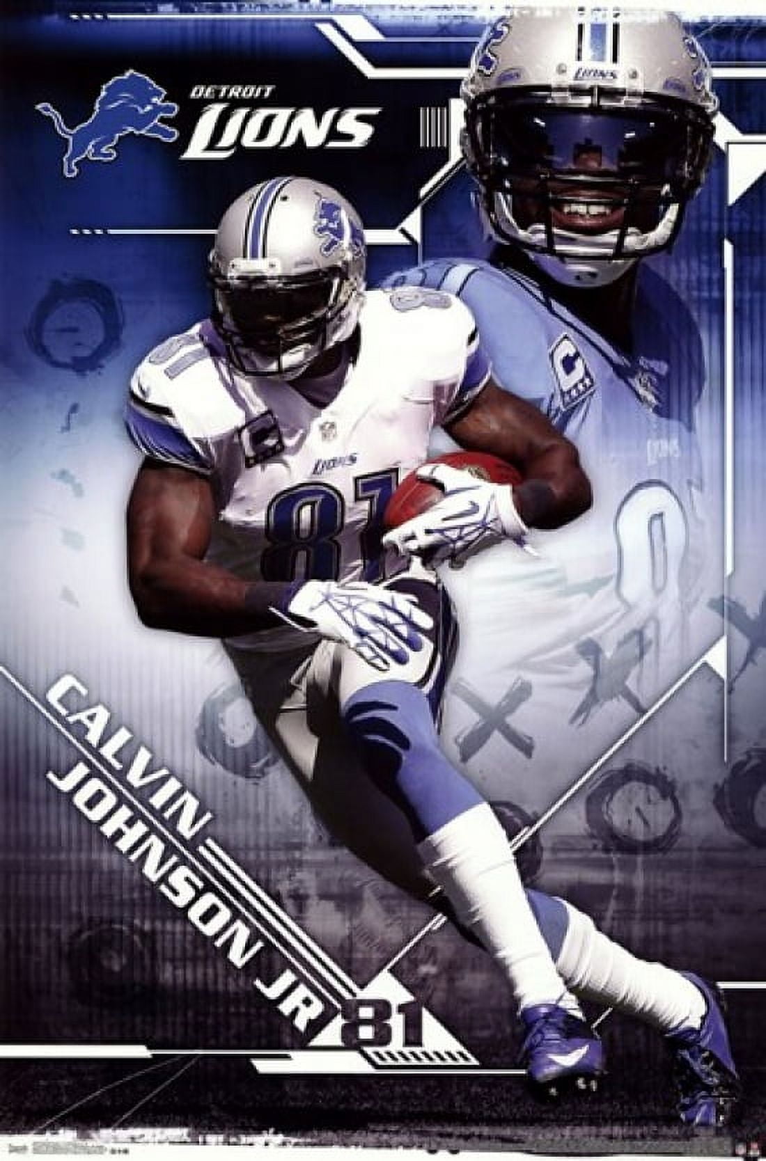 Detroit Lions - Calvin Johnson Jr 2013 Poster Print (22 x 34) - Walmart.com