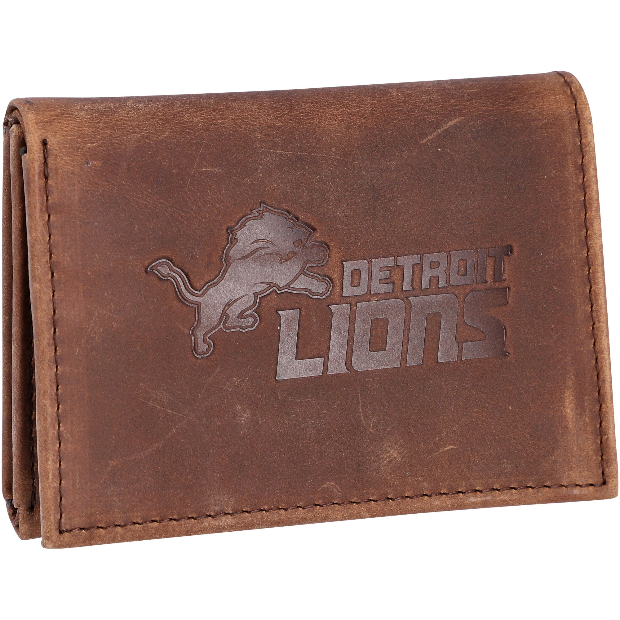 Detroit Lions Leather Team Tri-Fold Wallet - Walmart.com