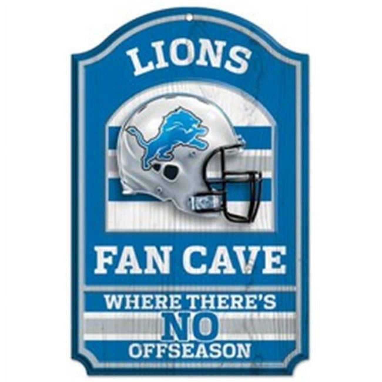 Detroit Lions Sign 11x17 Wood Fan Cave Design - Walmart.com