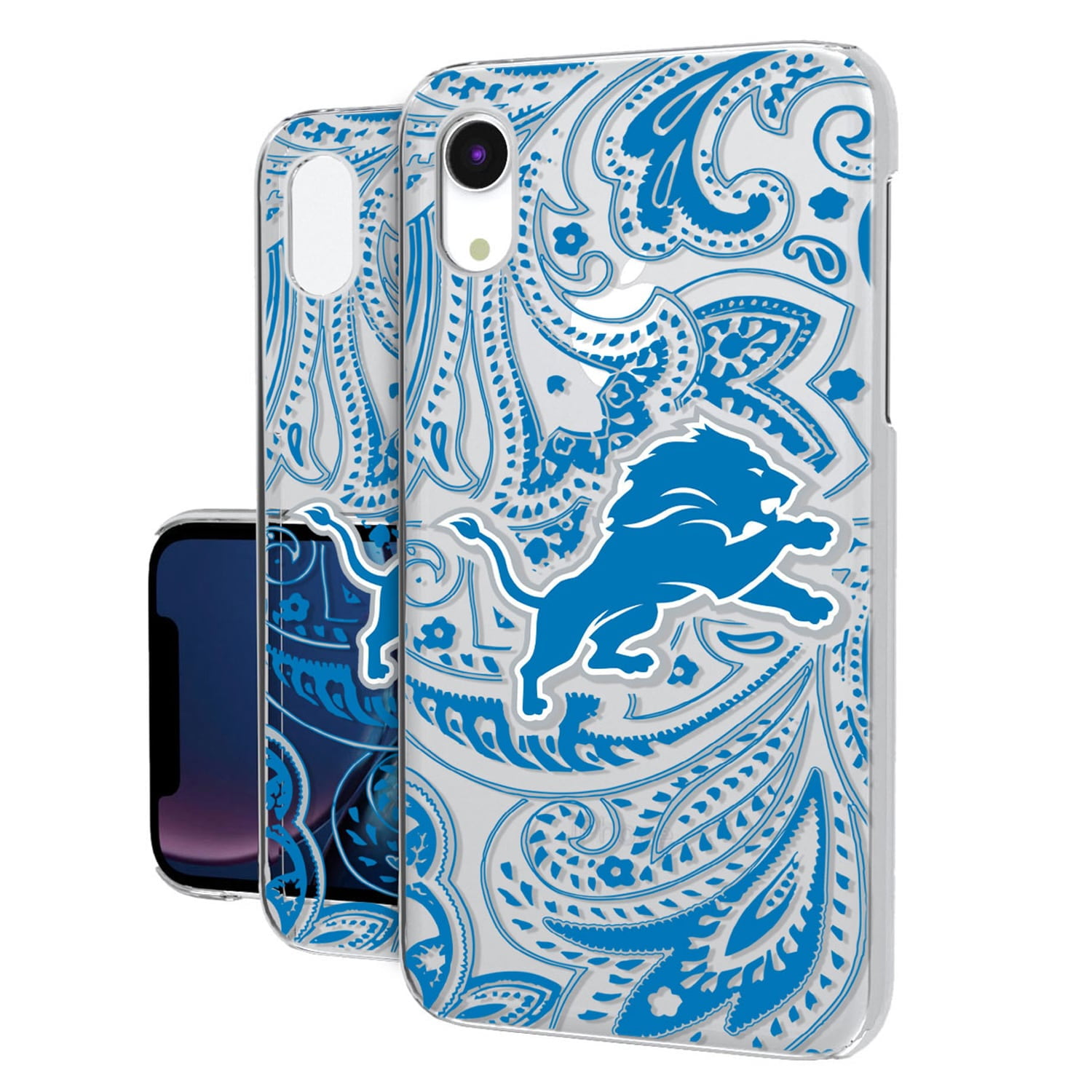 Detroit Lions iPhone Clear Paisley Design Case - Walmart.com
