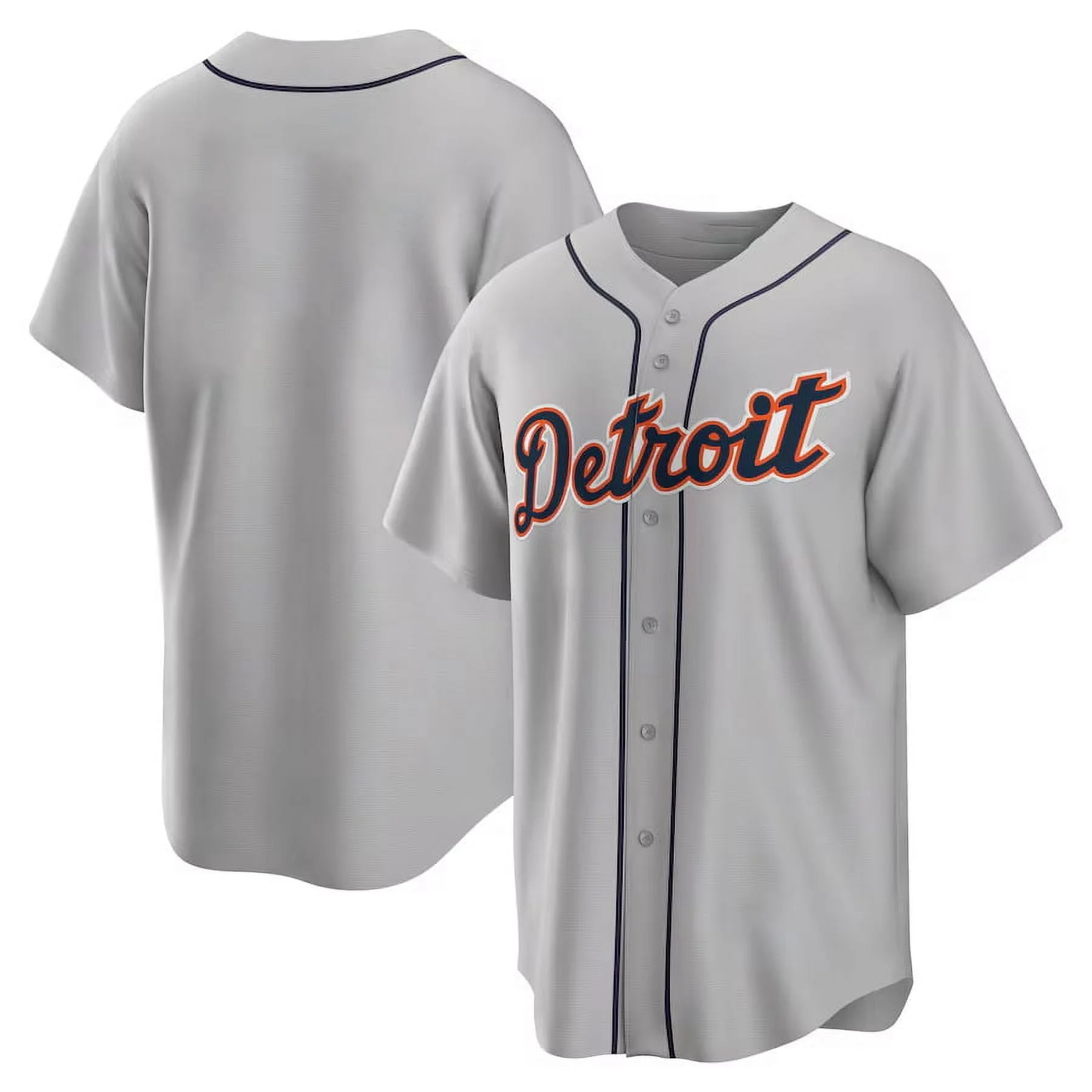 Detroit Major League Baseball Jersey Blank Classic Button down Shirt ...