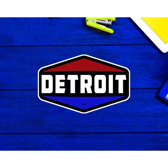 Detroit Michigan Decal Sticker Phone Decal Water Bottle Stickers Car ...