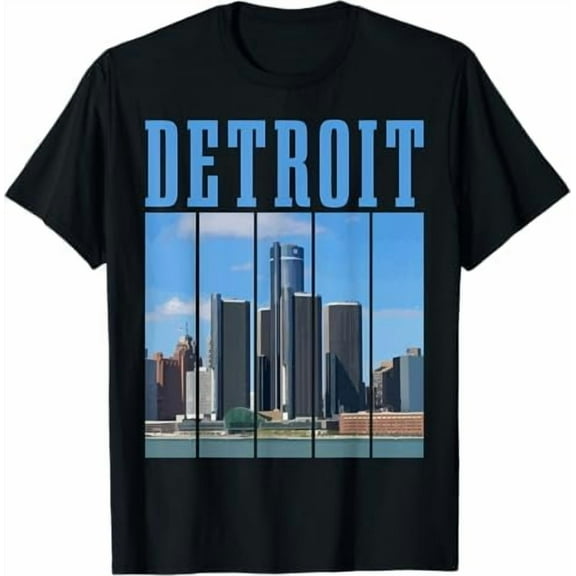Detroit Football Style T-shirt Detroit Football Tee Retro Detroit ...