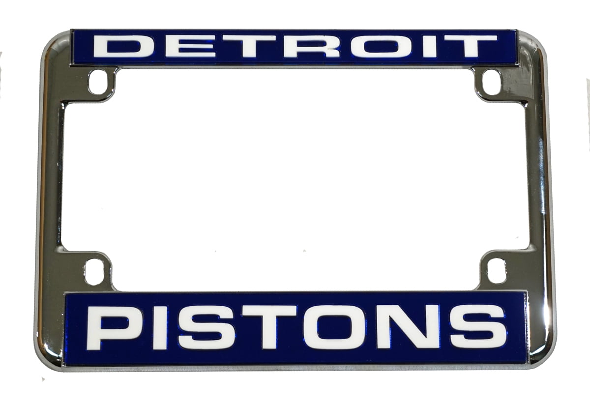 Detroit Basketball Piston's Chrome Motorcycle, RV or Trailer License ...