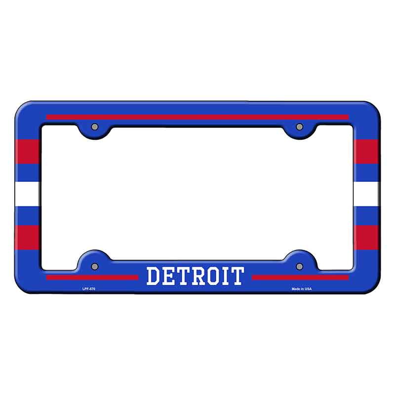 Detroit Novelty Metal Molded License Plate Frame LPF-570 12" x 6 ...