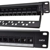 Detroit Packing Co. 24 Port CAT6 RJ45 Through Coupler Patch Panel with ...