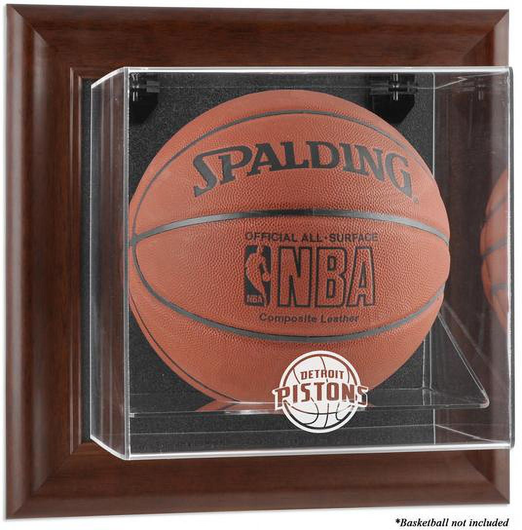 Detroit Pistons (2005-2017) Brown Framed Wall-Mounted Team Logo ...
