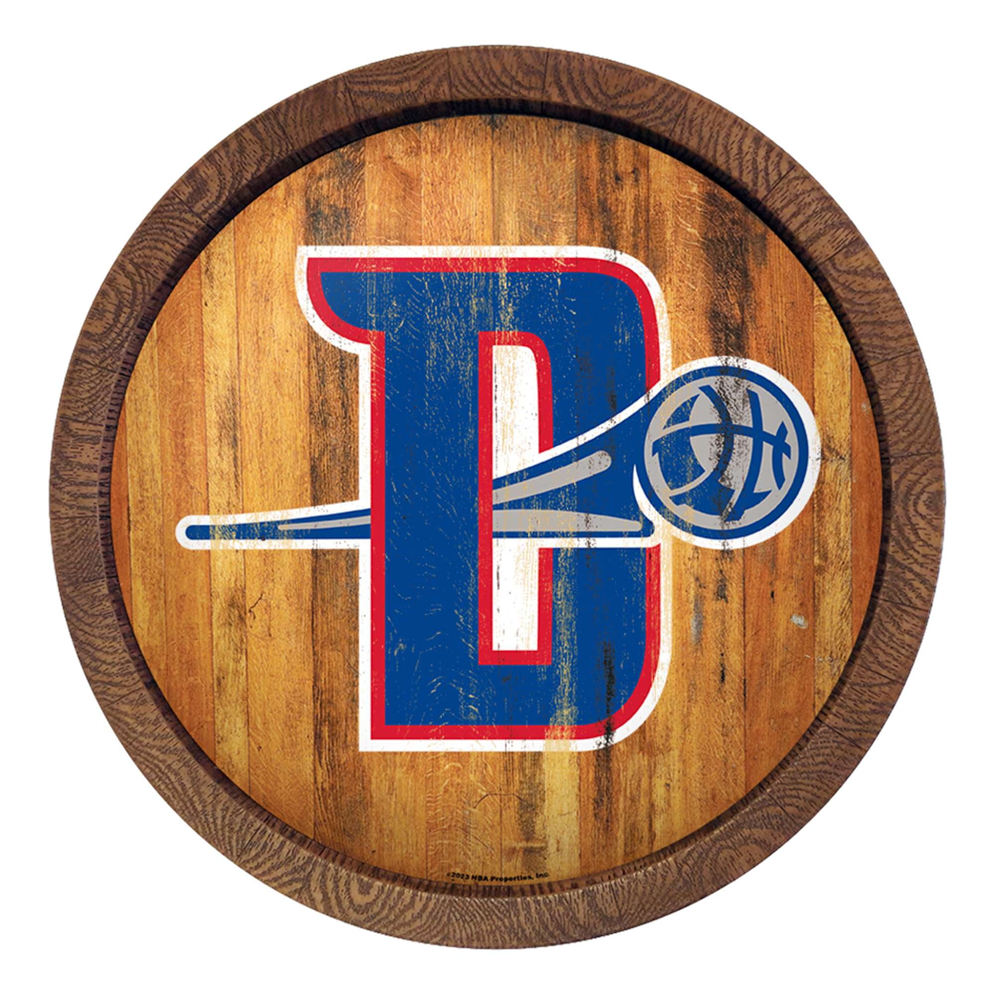 Detroit Pistons: Logo - "Faux" Barrel Top Sign - Walmart.com