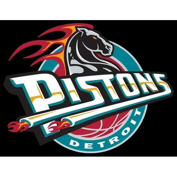 Detroit Pistons Sticker Logo Basketball Phone Decal Water Bottle ...