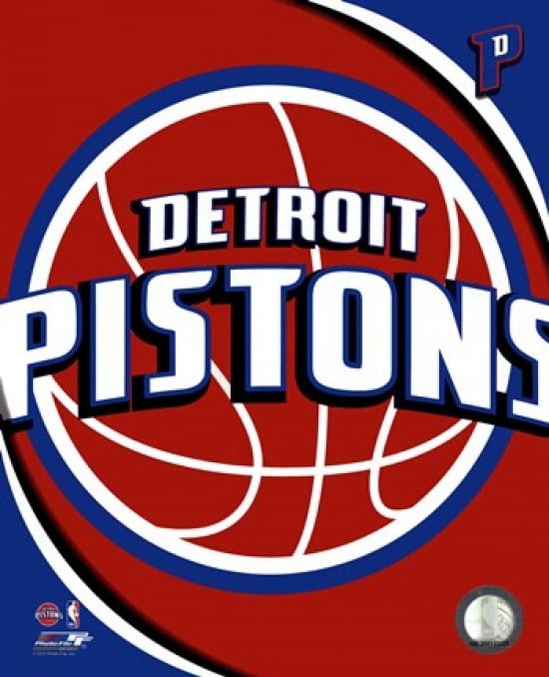 Detroit Pistons Team Logo Sports Photo - Walmart.com