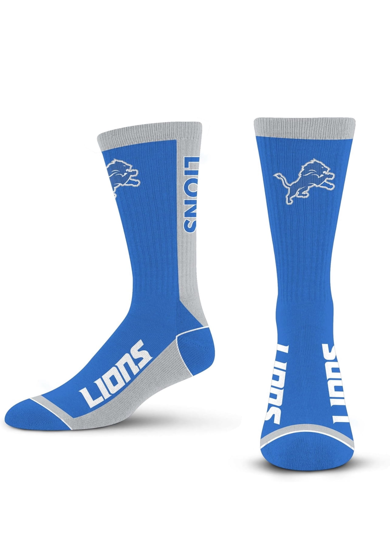 Detroit Pro Football Socks Adult Team Logo and Colors Large Crew Sport ...