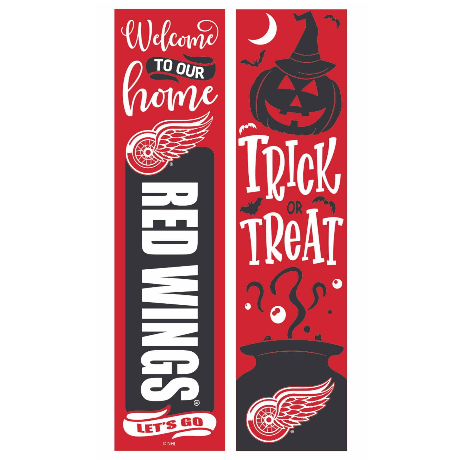Detroit Red Wings 47" Double Sided Halloween Leaner Fan Sign - Walmart.com