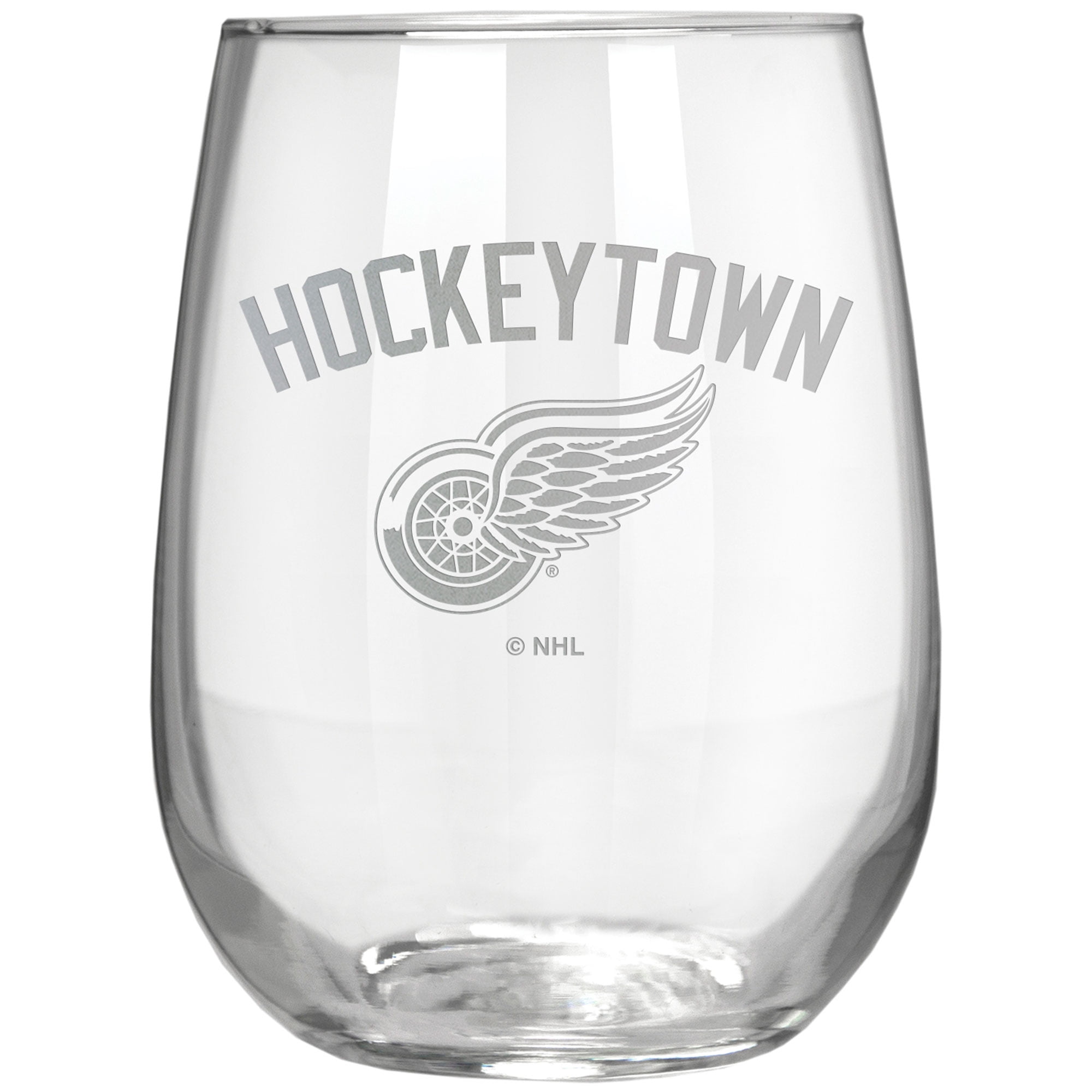 Detroit Red Wings Etched 17oz. Rally Cry Stemless Wine Glass - Walmart.com