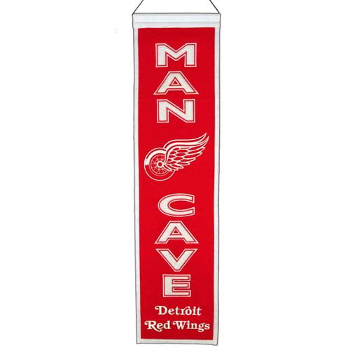 Detroit Red Wings NHL Man Cave 8x32 Wool Banner - Walmart.com