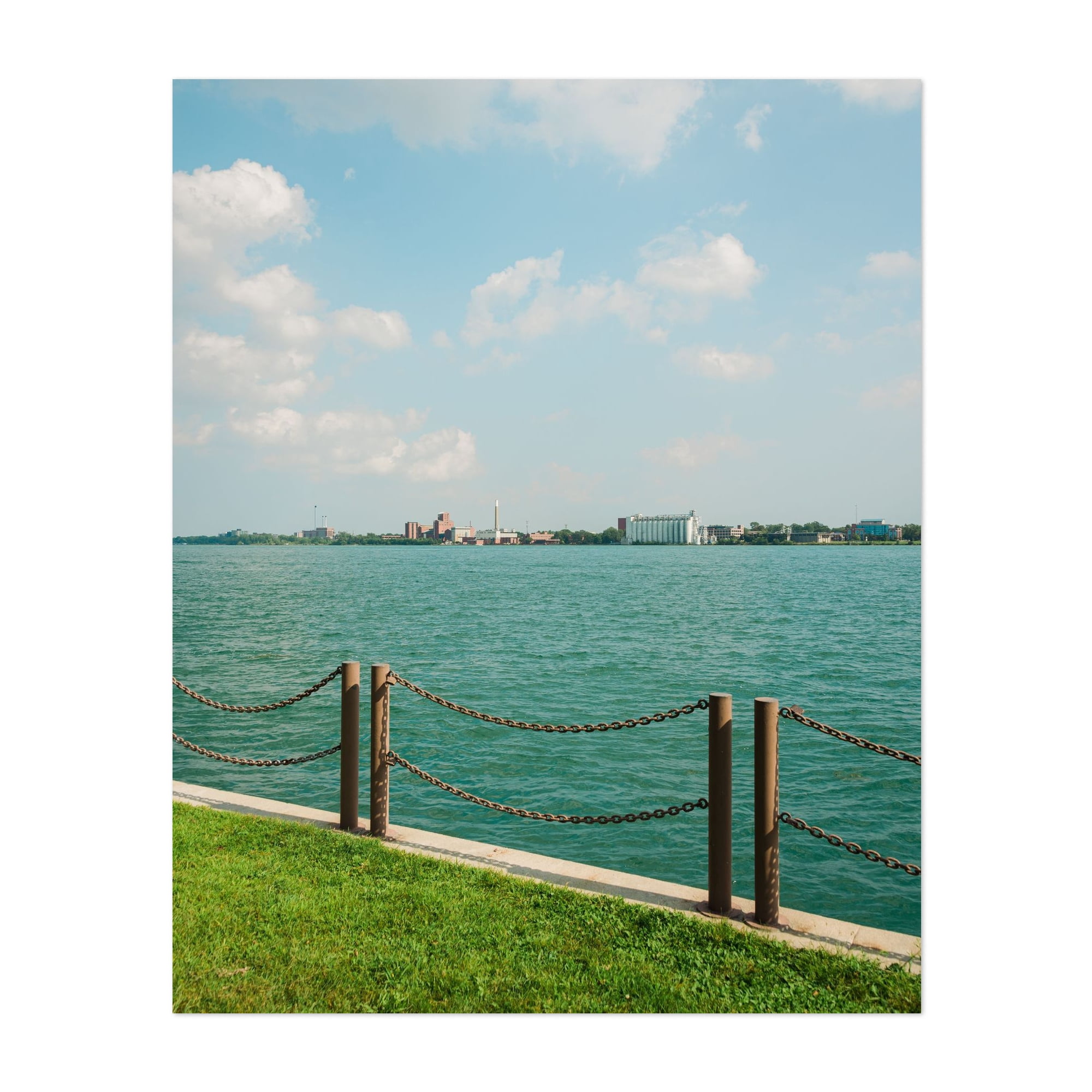 Detroit River 02 - Detroit Michigan Photography Landscape Cityscape ...
