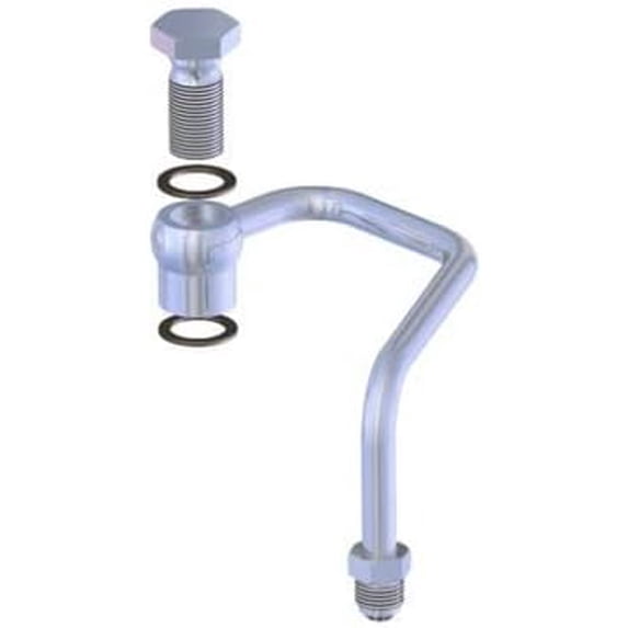 Detroit Speed 091702DS Hardline Pressure Tube with Banjo Bolt Connector ...