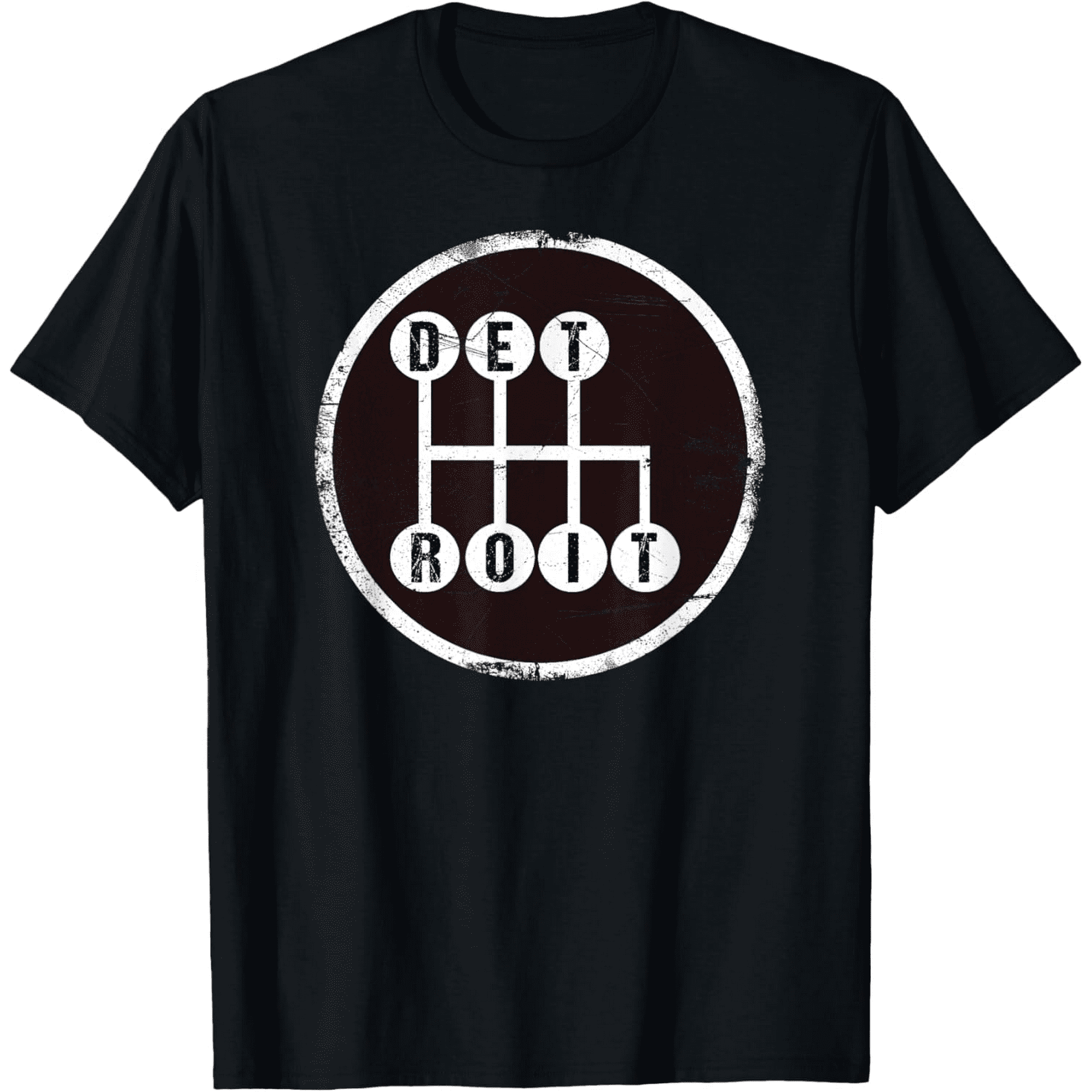 Detroit Stick Shift design T-Shirt - Walmart.com