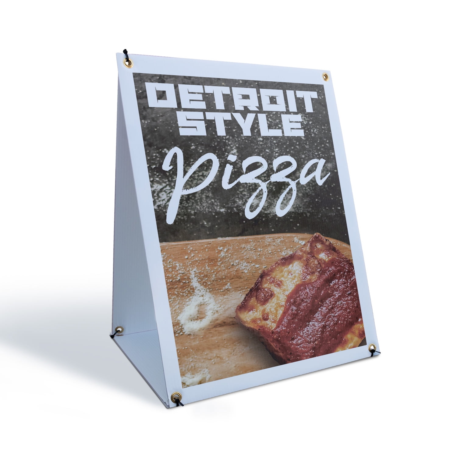 Detroit Style Pizza Sidewalk Sign 24 Inch x 36 Inch A-Frame Images On ...
