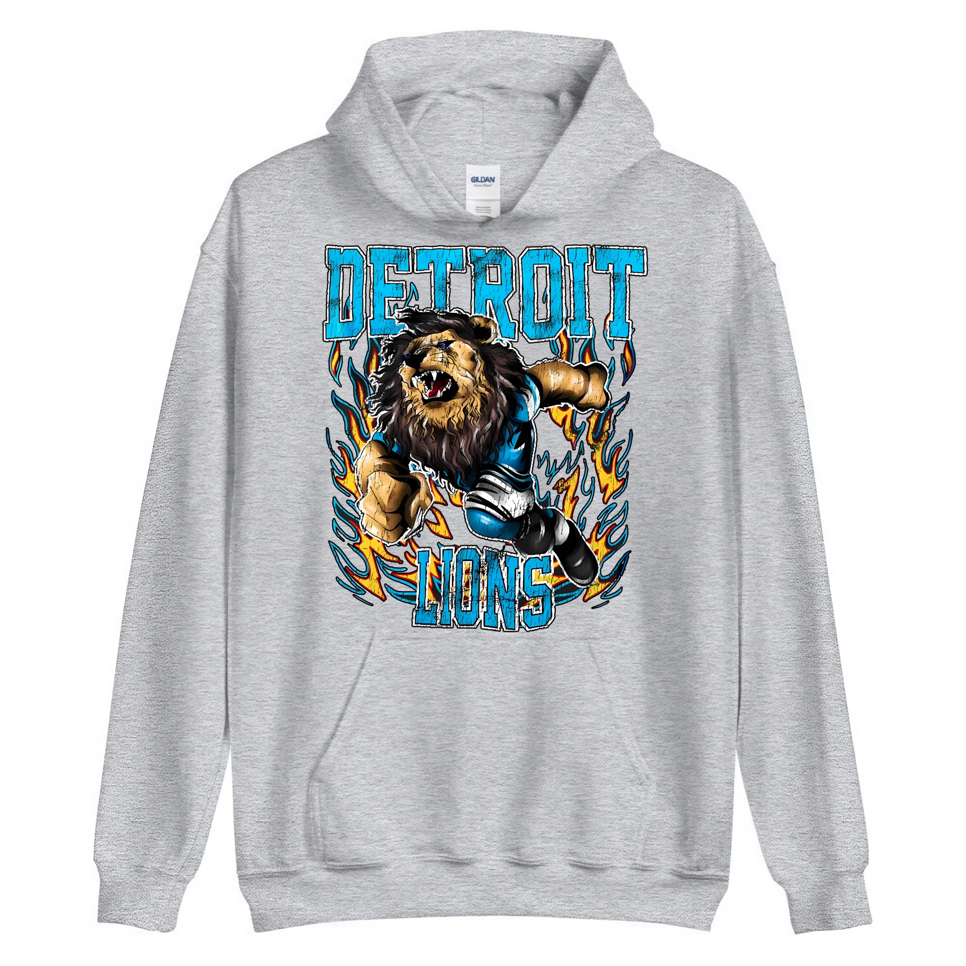 Detroit Team Lion Football T-Shirt Football Skeleton Gift Fan S-5XL ...