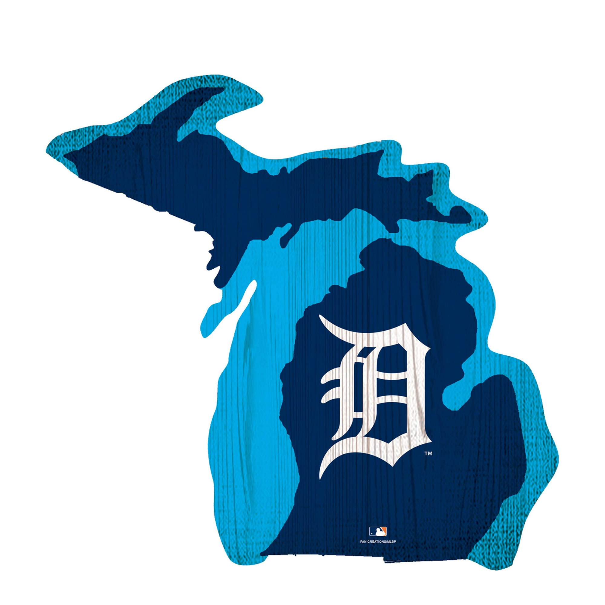 Detroit Tigers 12" Logo State Sign - Walmart.com