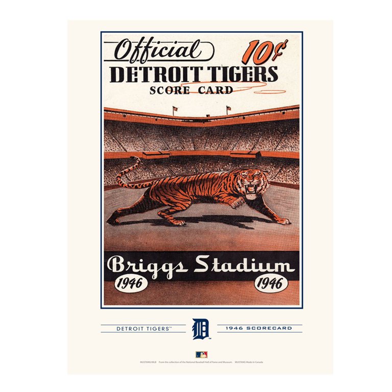 Print At Home Detroit Tigers MLB DETROIT TIGERS Vintage Retro Print