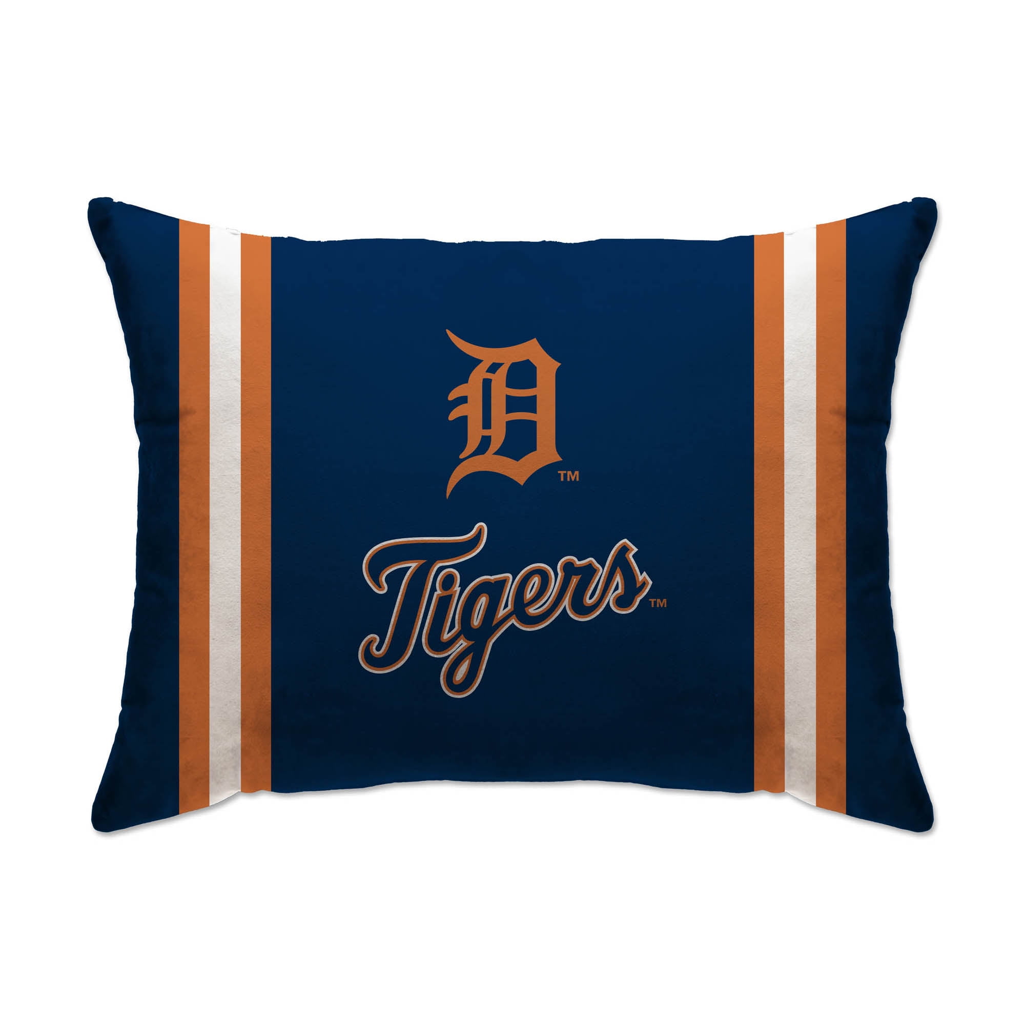 Detroit Tigers 20" x 26" Standard Stripe Logo Micro Plush Bed Pillow ...