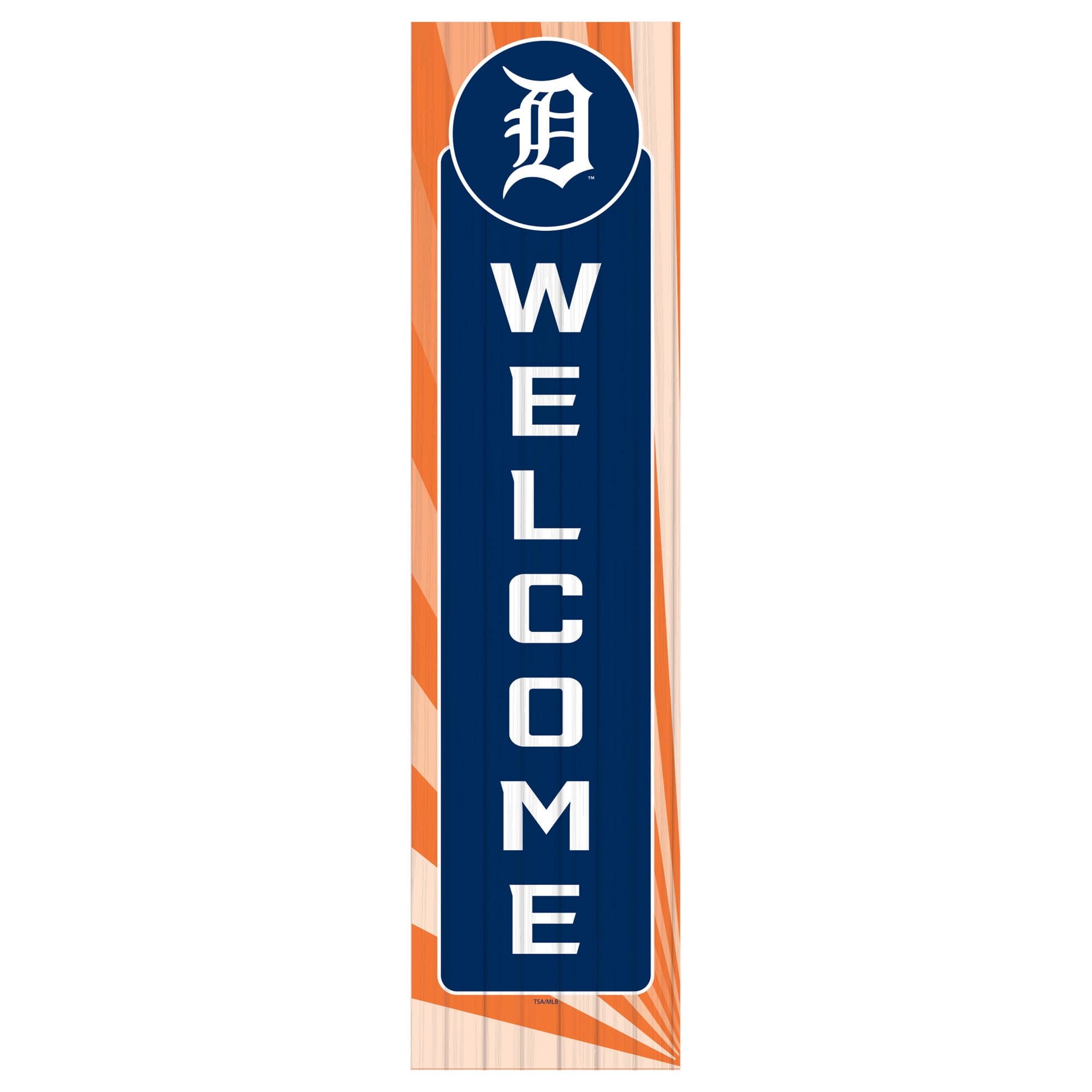 Detroit Tigers 47" Color Waves Porch Leaner Welcome Wall Sign - Walmart.com