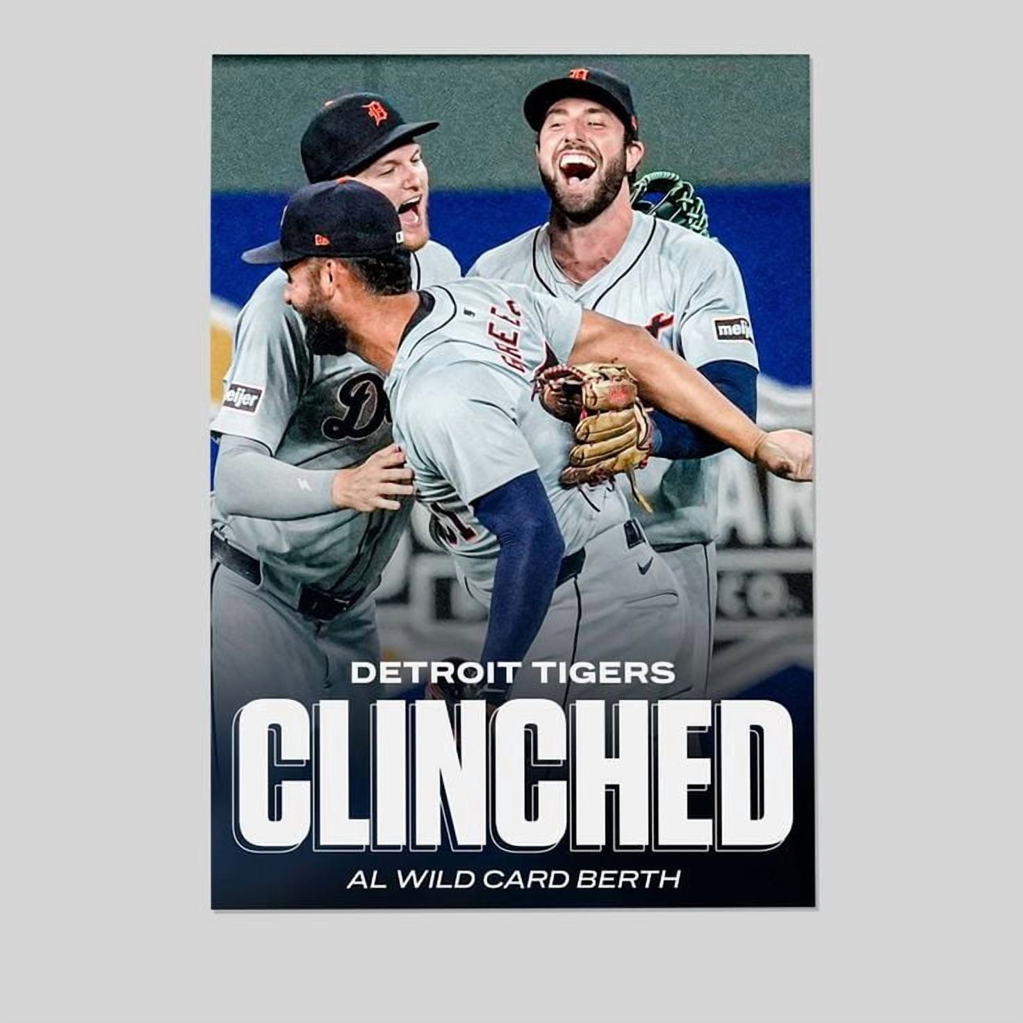 Detroit Tigers Postseason Clinched MLB 8x10 Photo Poster Size 24''x36 ...