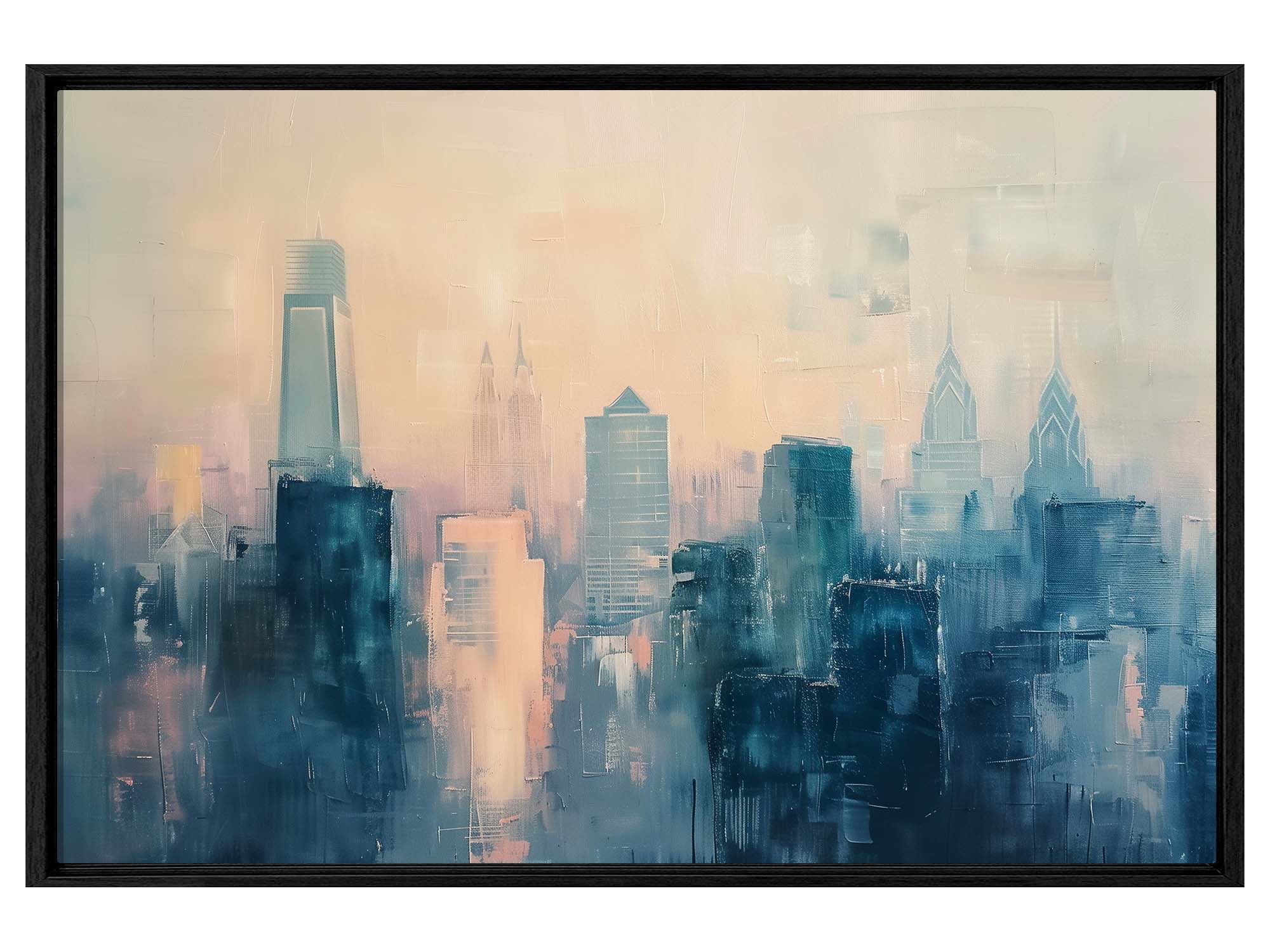 Detroit Wall Art Detroit Poster Large Framed Art City Scenes Abstract ...