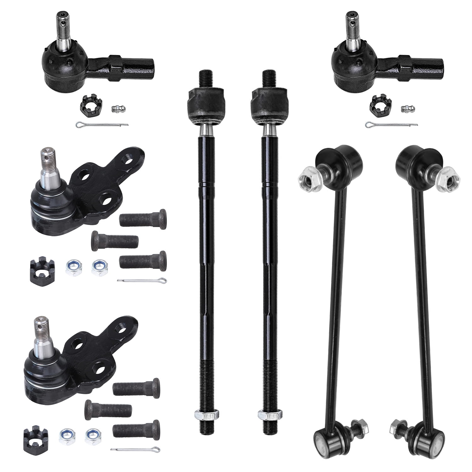 Detroit Axle 8pc Tie Rods, Sway Bar Links, Lower Ball Joints for Lexus ...