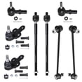 Detroit Axle 8pc Tie Rods, Sway Bar Links, Lower Ball Joints for Lexus ...