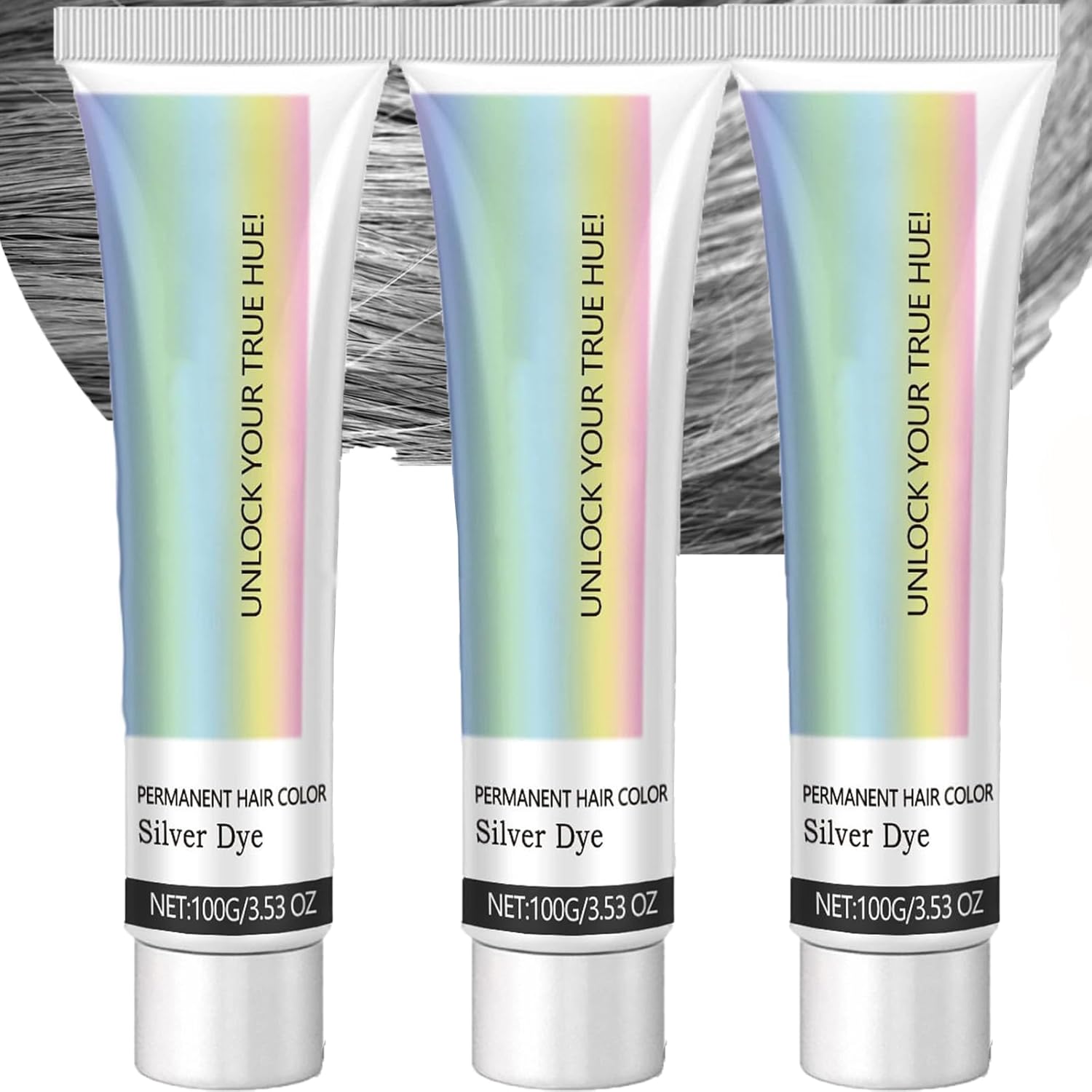 Detroitrain Hair Color Silver Dye - Detroit Hair Hair Dye, 2-In-1 ...