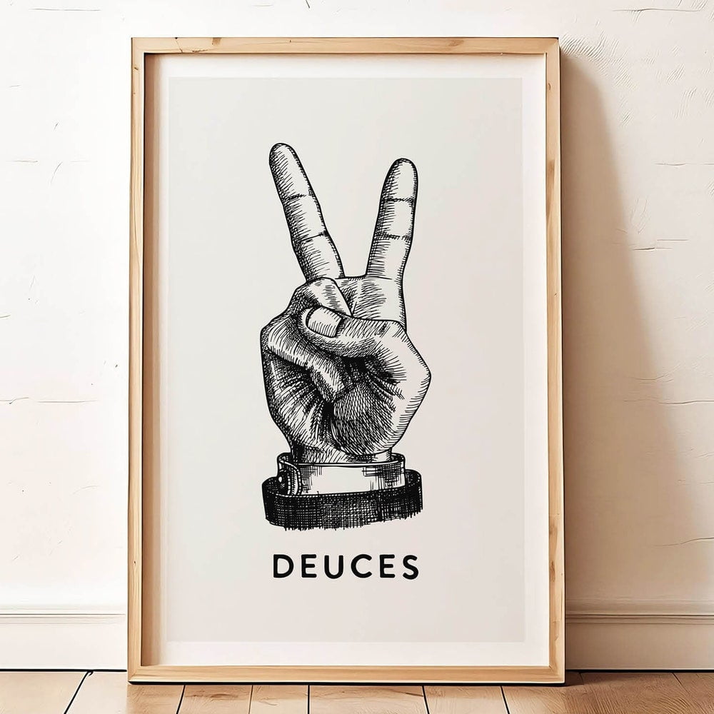 Deuces Print Funny Bathroom Print Retro Funny Bathroom Wall Art Bathroom Poster Bathroom Toilet ...
