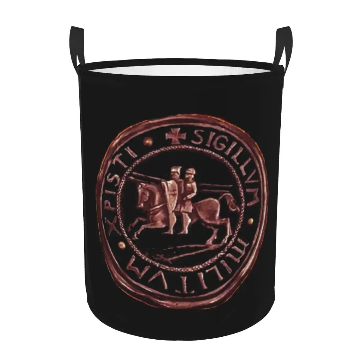 Deus Vult Crusader Cross In Marble Laundry Basket Collapsible Knights ...