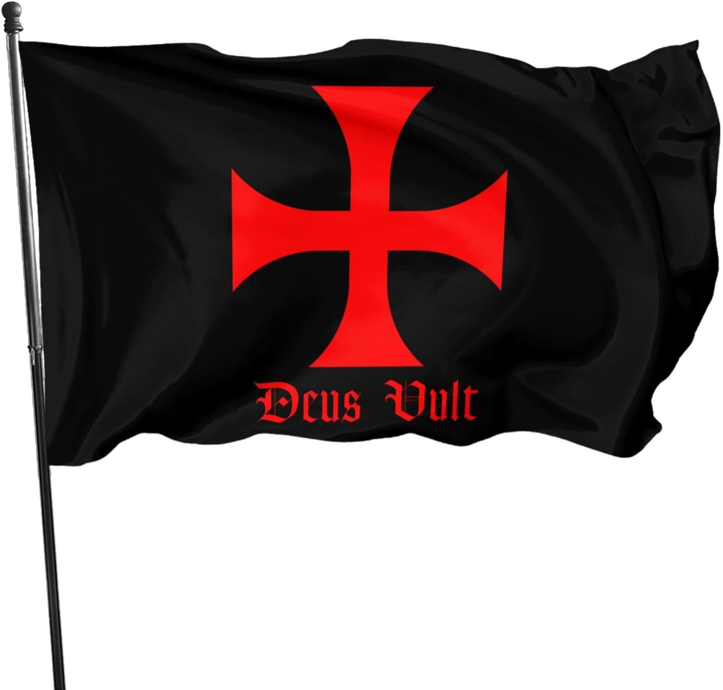 Deus Vult Knights Templar Cross Flags, 3Ply Polyester, Heavy Duty ...