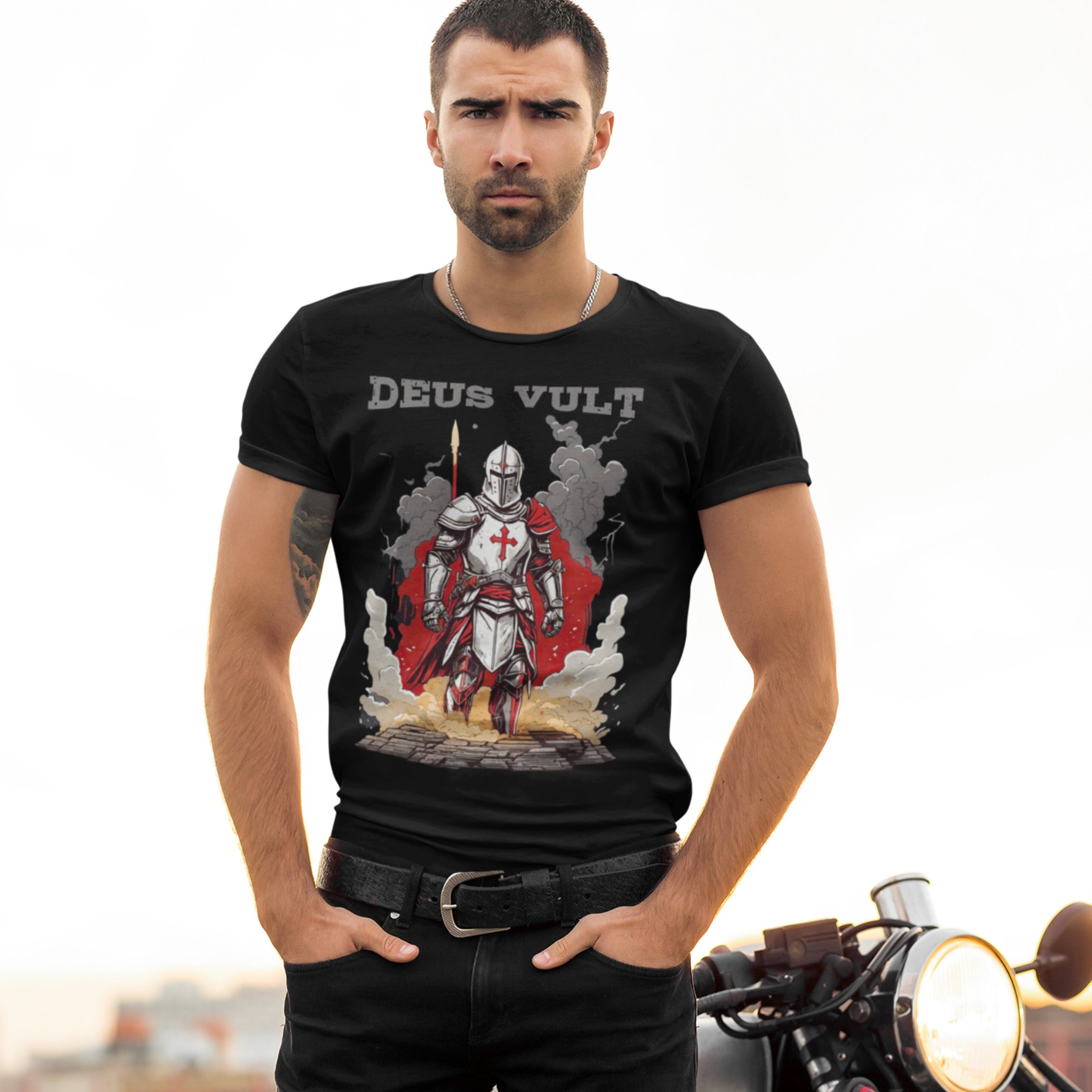 Deus Vult, Templar Knights T-shirt, a tribute to the bravery and courage of the warrior monks ...