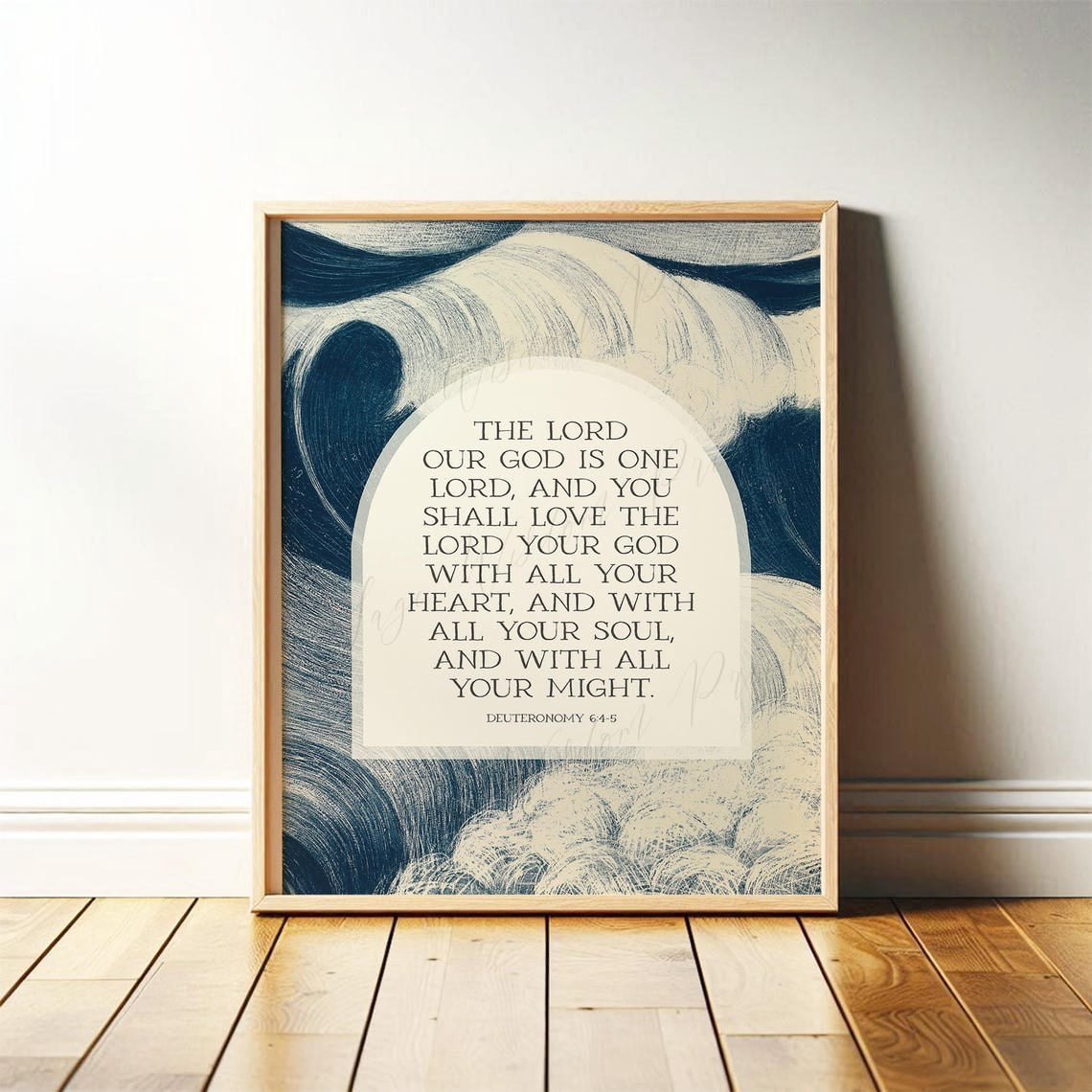 Deuteronomy 64-5 Print Christian Wall Art, Bible Verse Wall Hanging ...