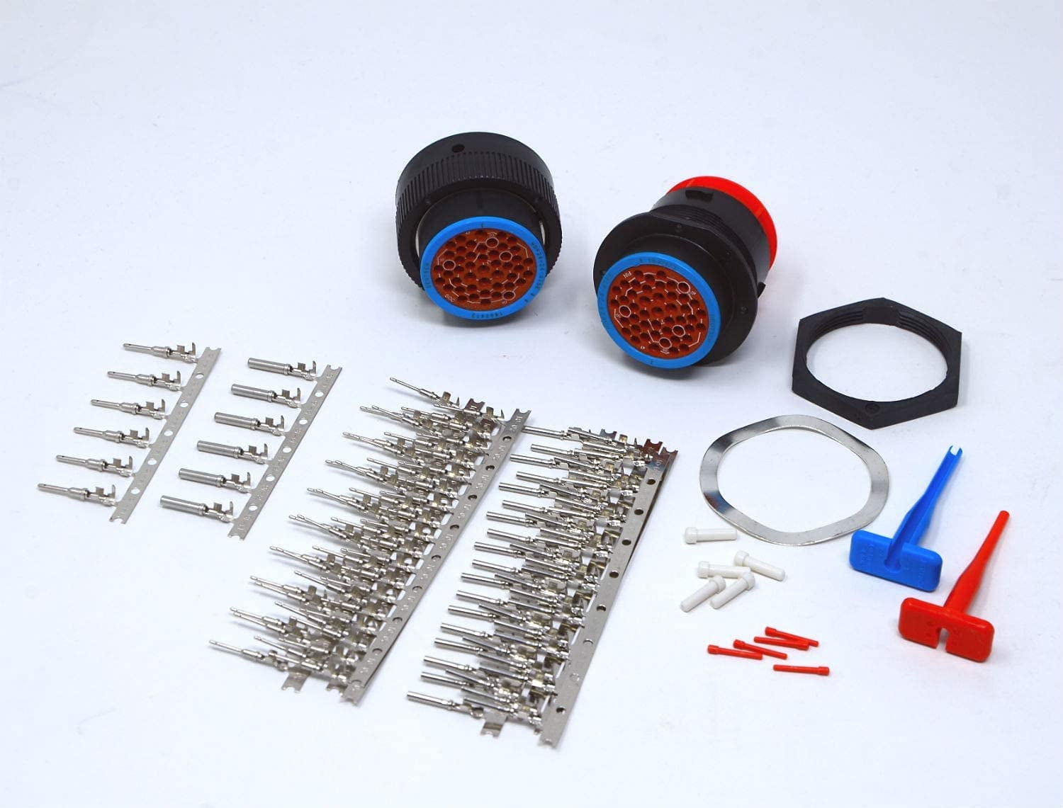 Deutsch HDP20 Bulkhead 47-pin Connector kit, 14, 20 AWG Stamped ...