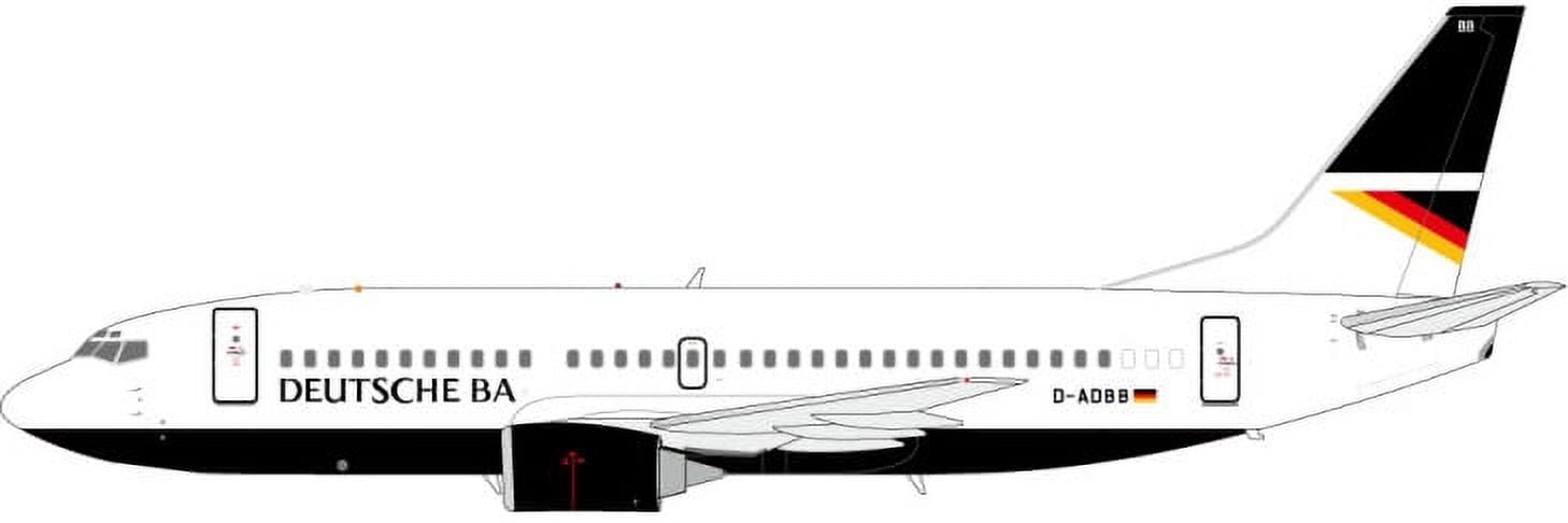 Deutsche BA 737-300 D-ABDD (1:200) - Walmart.com