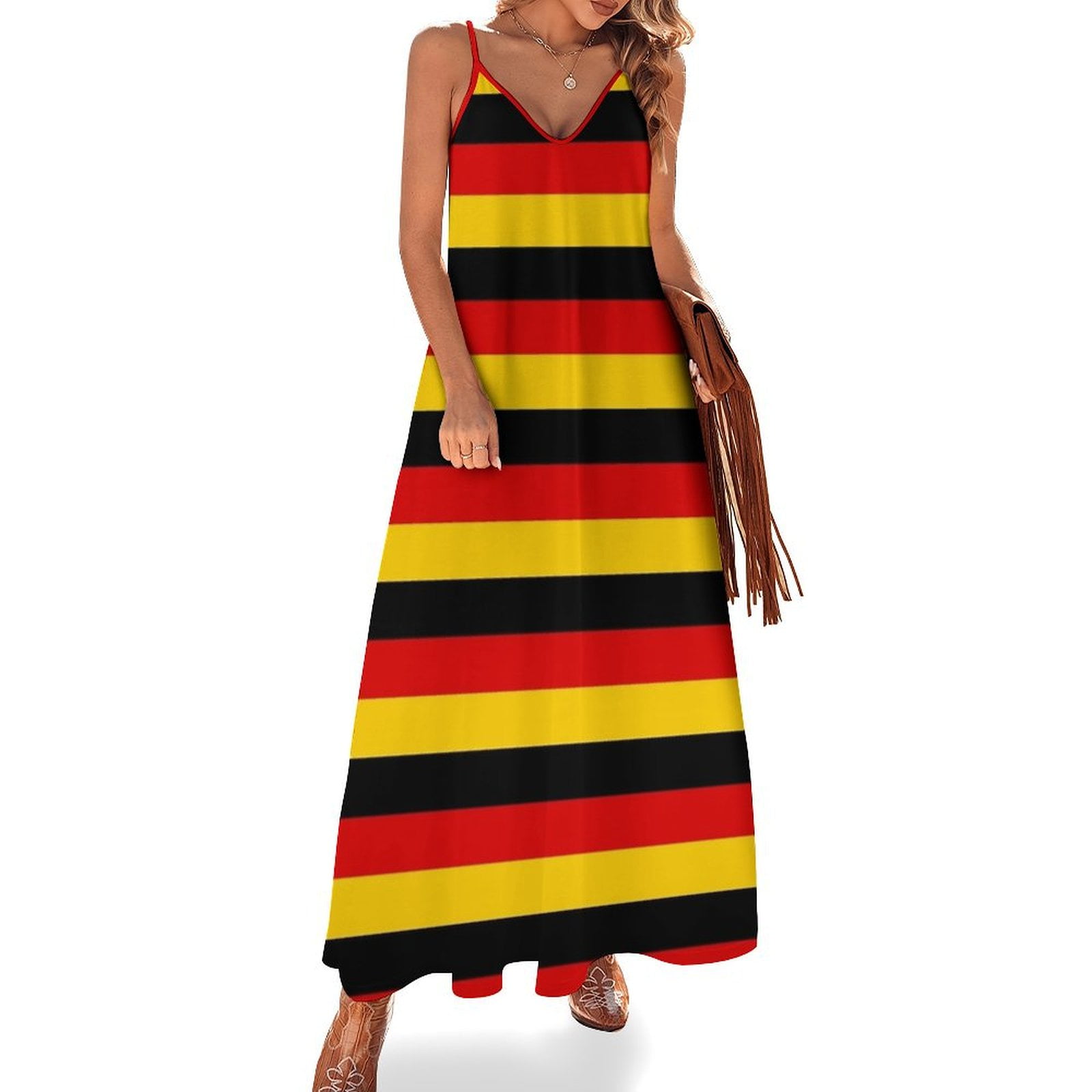 Deutsche Flagge Germany Flag Sleeveless Dress loose women's dress ...