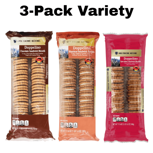 Deutsche Küche Doppelino Sandwich Biscuits Variety 3-Pack 17.6 oz ...