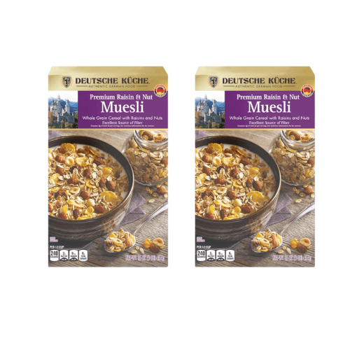 Deutsche Küche Muesli Premium Raisin and Nut Whole Grain Cereal, 16 oz ...