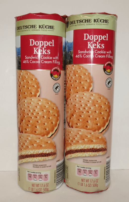 Deutsche Kuche Doppel Keks Sandwich Cookie 17.6oz 500g (2 Rolls ...