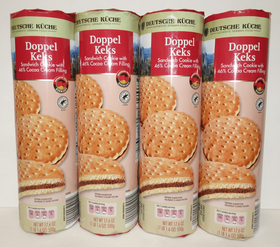 Deutsche Kuche Doppel Keks Sandwich Cookie 17.6oz 500g (4 Rolls ...