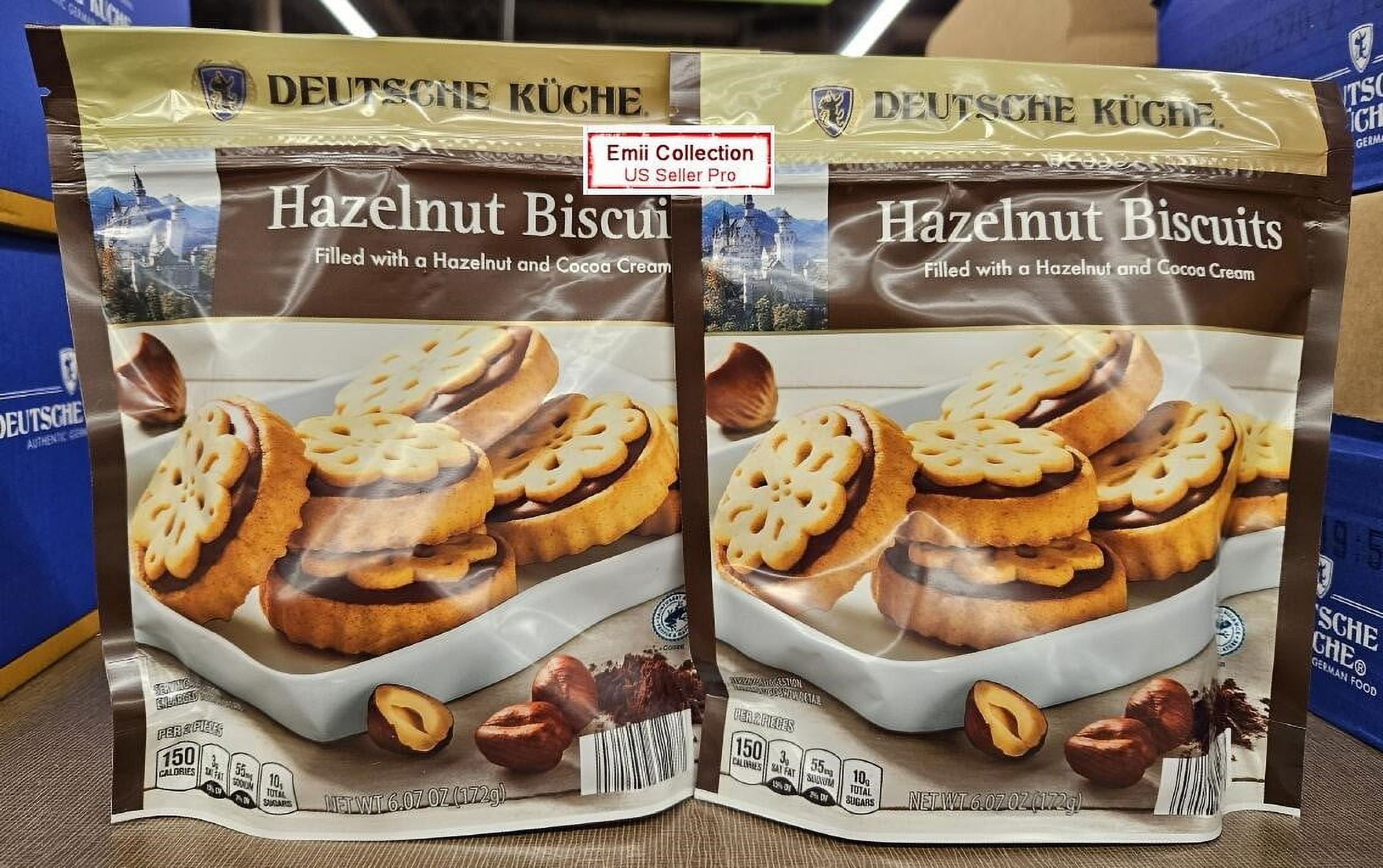Deutsche Kuche Hazelnut Biscuits Filled with a Hazelnut and Cocoa Cream ...