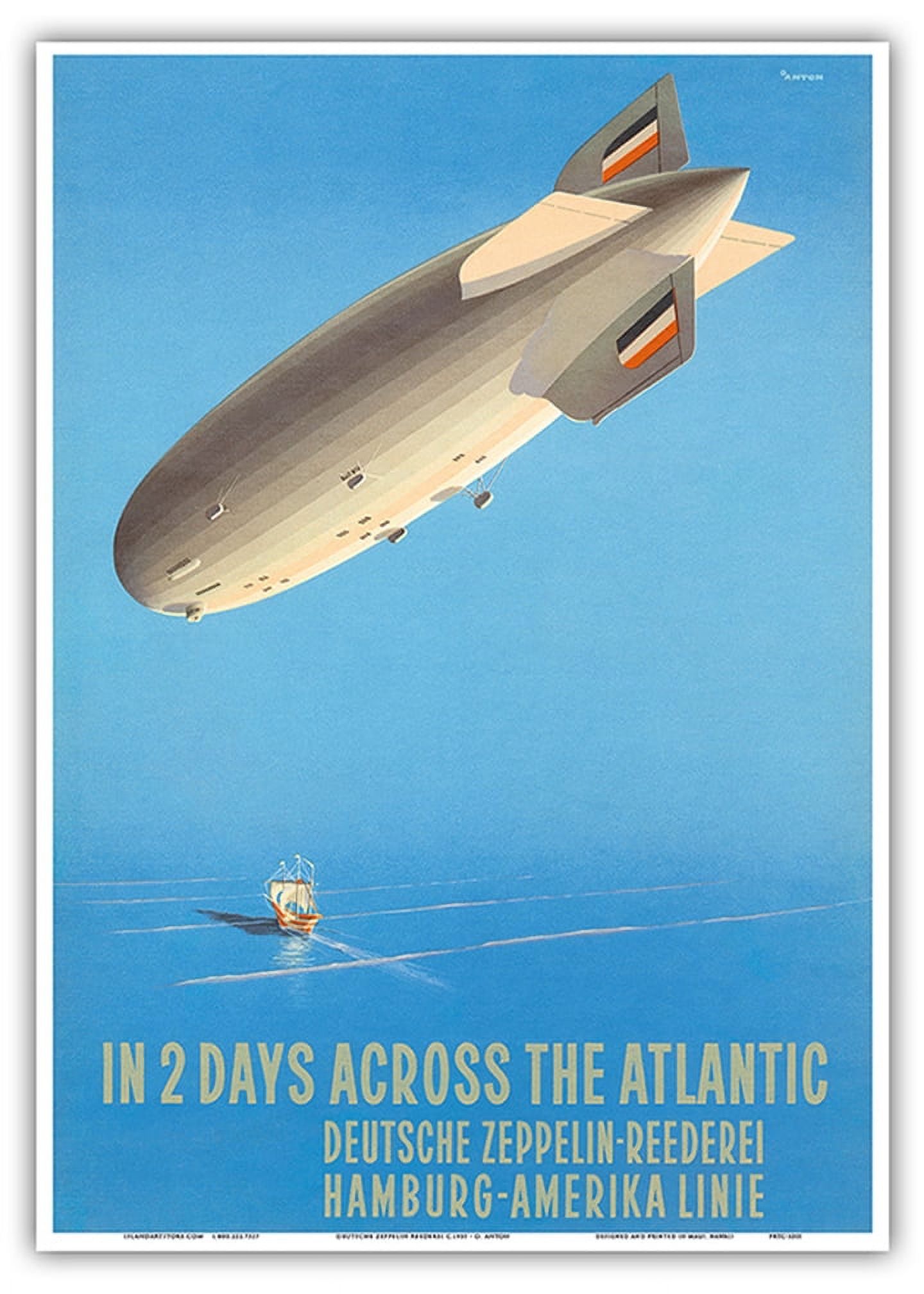 Deutsche Zeppelin Reederei (German Zeppelin Line) - Atlantic - Hamburg ...