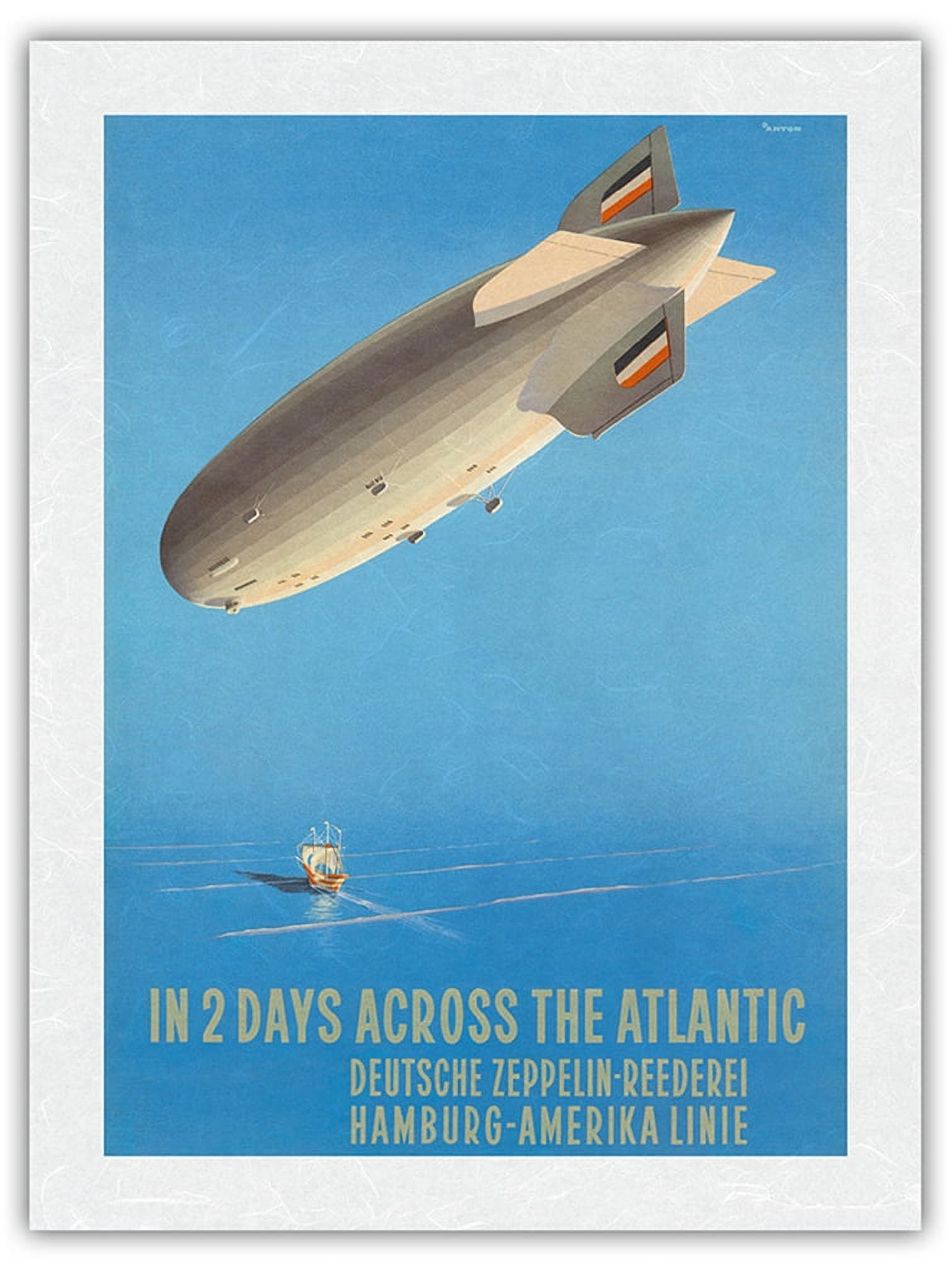 Deutsche Zeppelin Reederei (German Zeppelin Line) - Atlantic - Hamburg ...